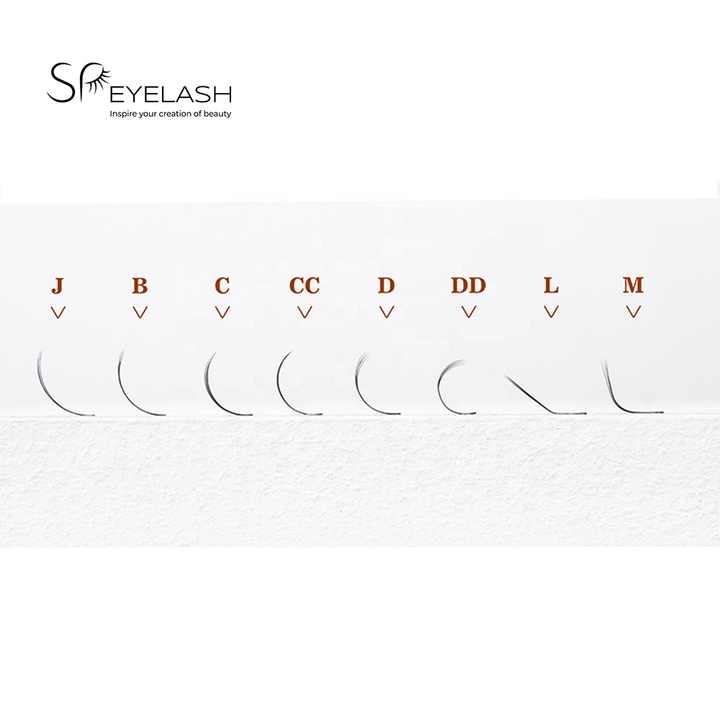 SP EYELASH Loose Fan Point Base Pre Made Super Soft C D M L Curl ...