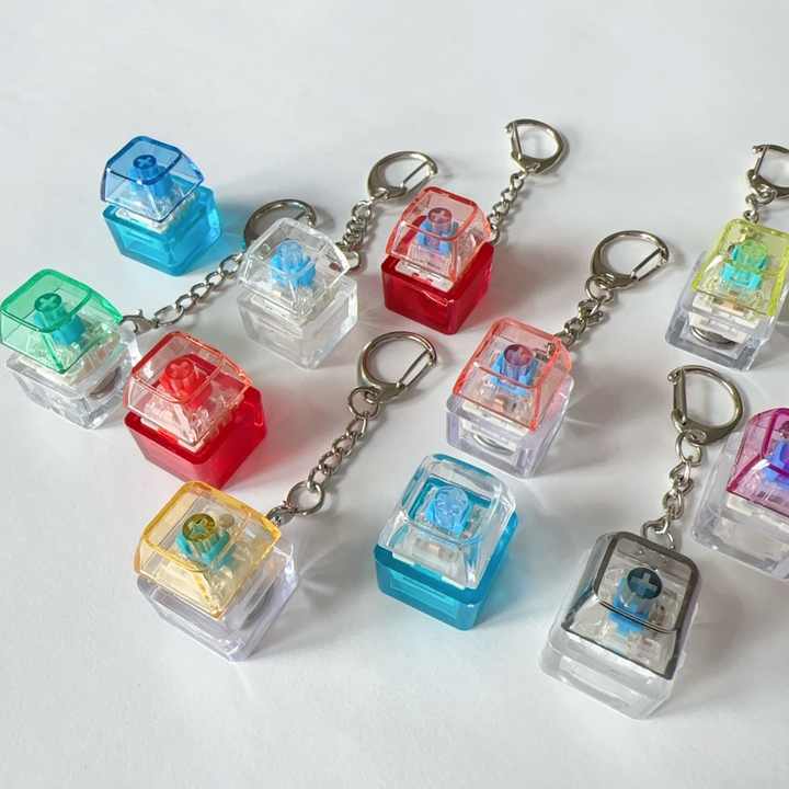 Custom Logo Keyboard Keychain - Pressure Relief Fidget