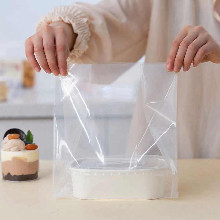 Custom Logo Biodegradable T-Shirt Packaging Bags PE and PLA Plastic ...