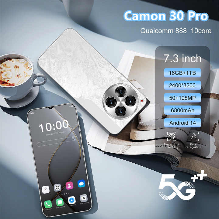 Brand New Tecno Camon C30 Pro 5G 7.3 Inch Android 13 Phone with 16GB ...