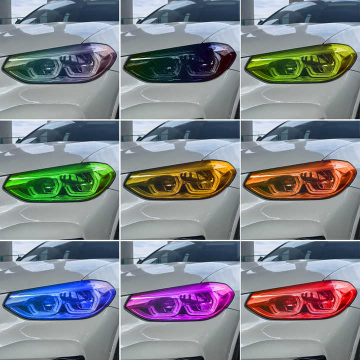 Universal Headlight Tint Film - Decorative & Protective