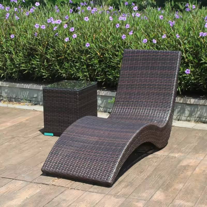 Modern Style Wooden Resort Leisure Hotel Garden Swimming Pool Chair ...
