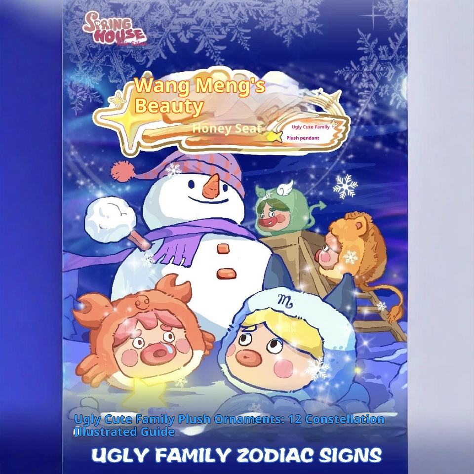 Ugly Cute Frozen Family Twelve Constellation Series PVC Children's Toys ...
