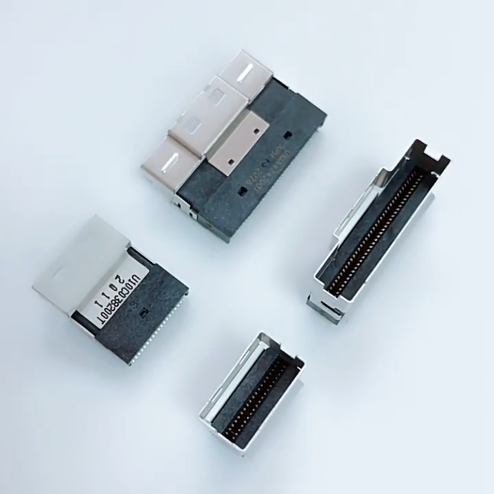 Low Profile SlimSAS 74Pin Connector SFF-8654 8I Vertical DIP, Ideal for ...