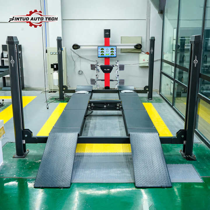 Jintuo Heavy Load 4 Poles Auto Car Lift - 4.5 Ton Hydraulic
