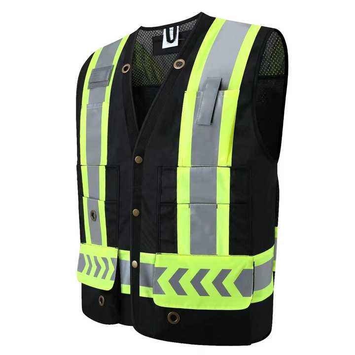 Popular Construction Security Jacket Factory Reflective Mesh Vest with ...