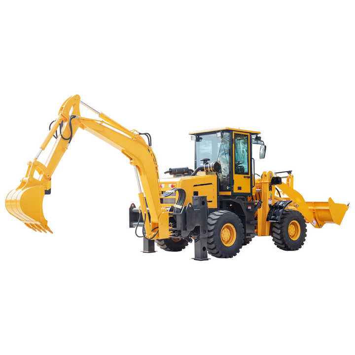 Chinese 4x4 Backhoe Loaders 10 Ton Mini Tractors Wheel Excavator for ...