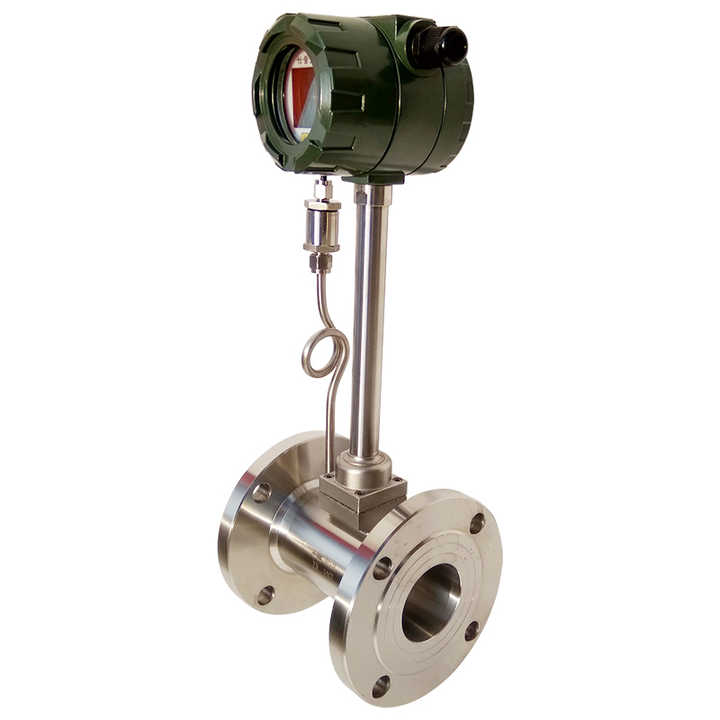 High Accuracy 4 Inch DN100 Pipeline Digital Boiler Gas Vortex Flowmeter 4-20mA High Temperature ...