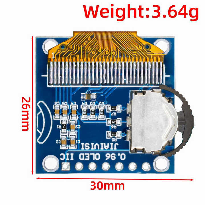 0.96 Inch OLED Display SSD1315 Combined Module with Rotary Encoder and ...