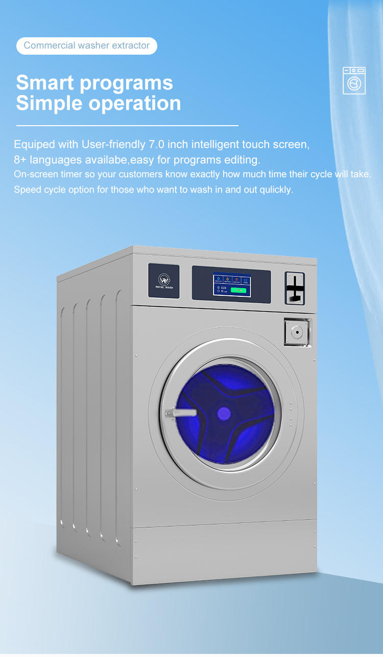 10kg to 25kg coin-operated or card-operated washing machines and dryers ...