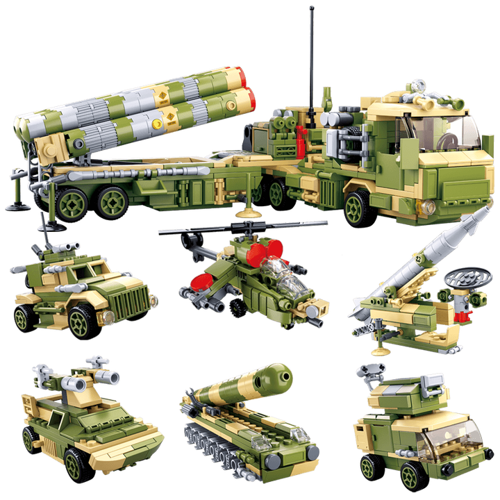 Sluban Building Blocks M38-B0782 S400 Air Defense Missile 6 into 1 of ...