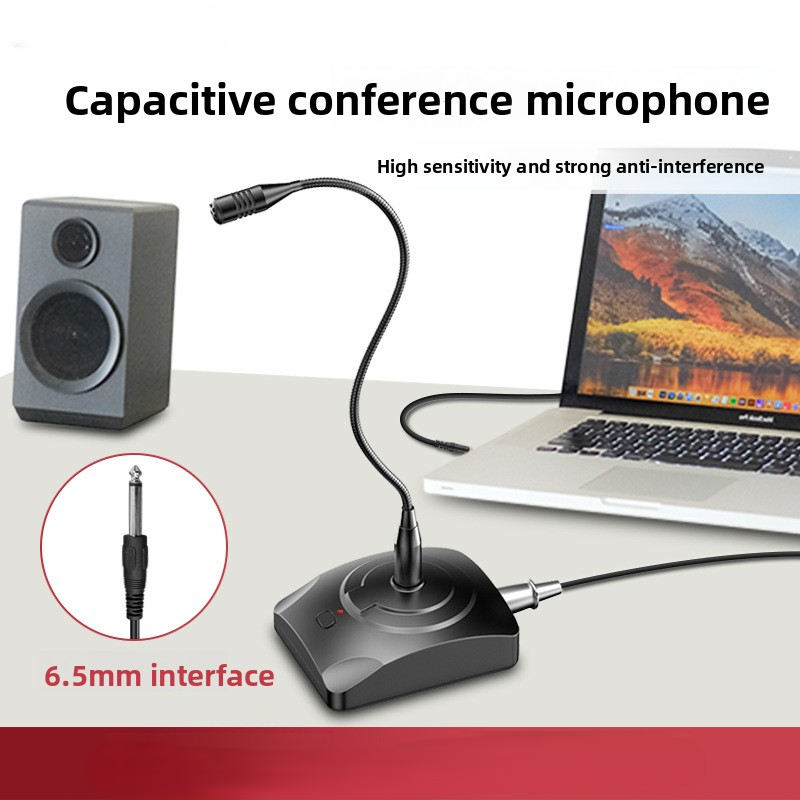 Professional Gooseneck Condenser Microphone - Plug and Play