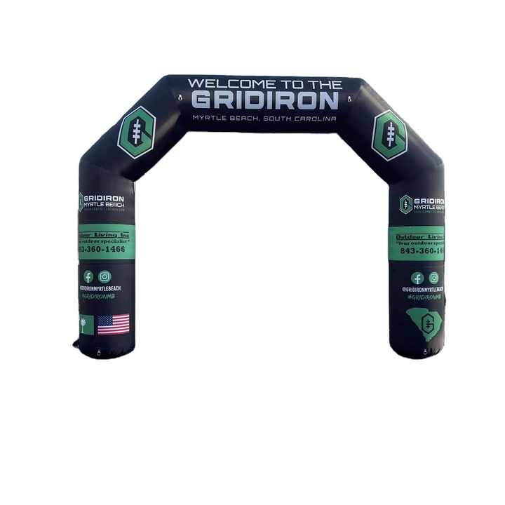 Arco inflable gigante al aire libre línea de inicio y meta para maratón ...