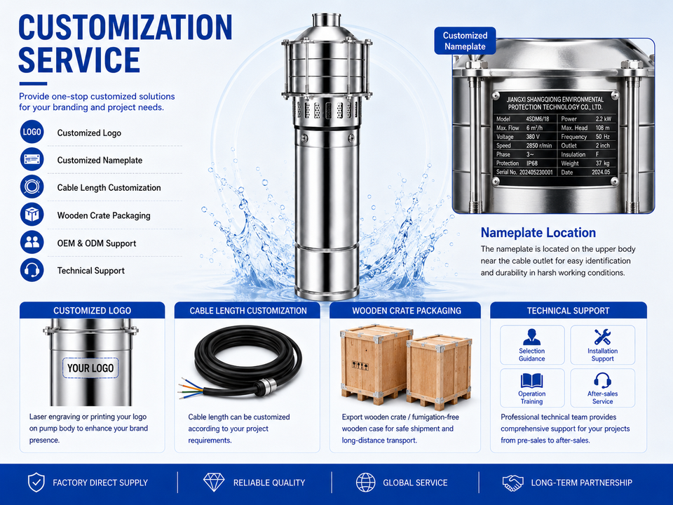 Stainless Steel Submersible Pump Oil-filled Pump Seawater Pump ...