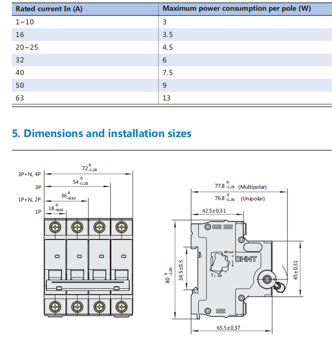 CHINT NXB-63H Miniature Circuit Breakers - Reliable Protection