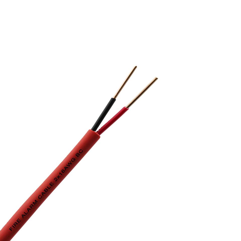 Fire Alarm Cable 2C X18 AWG Solid BC Cable Fire Resistant PVC ...