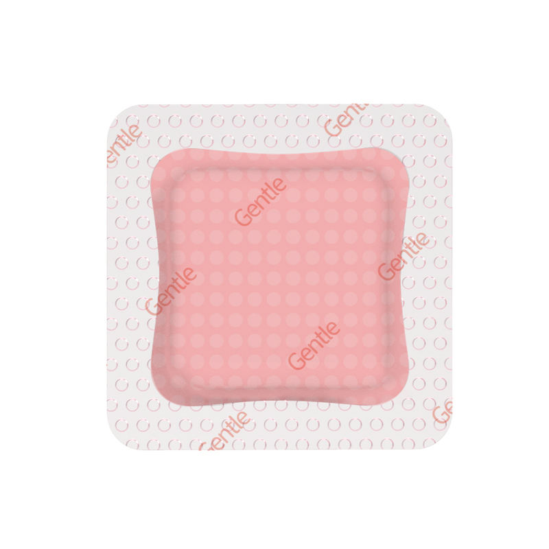 Silicone Foam Dressing with Border Adhesive 4"x4" Wound Dressing First ...