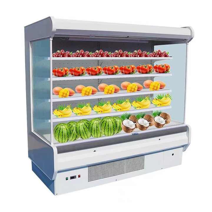 VEGETABLES FRUIT DISPLAY REFRIGERATORS - COMMERCIAL OPEN CHILLERS