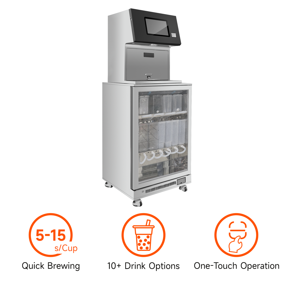 Quick Brewing Smart Fully Automatic Bubble Drink Milk Tea Machines Boba ...