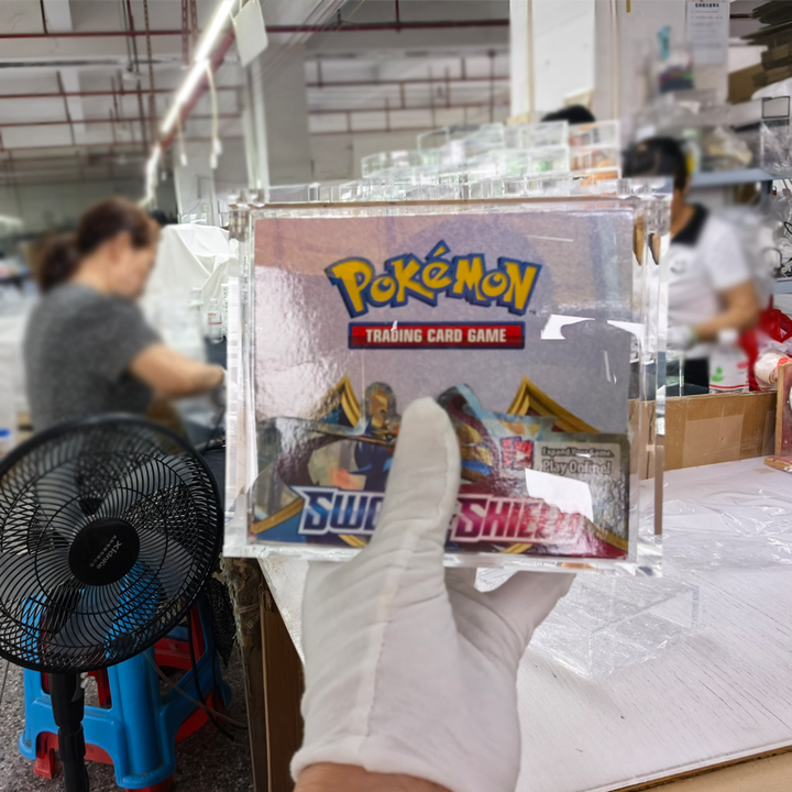 Acrylic Booster Box Display Case With Magnetic Lid ETB Protector Box ...