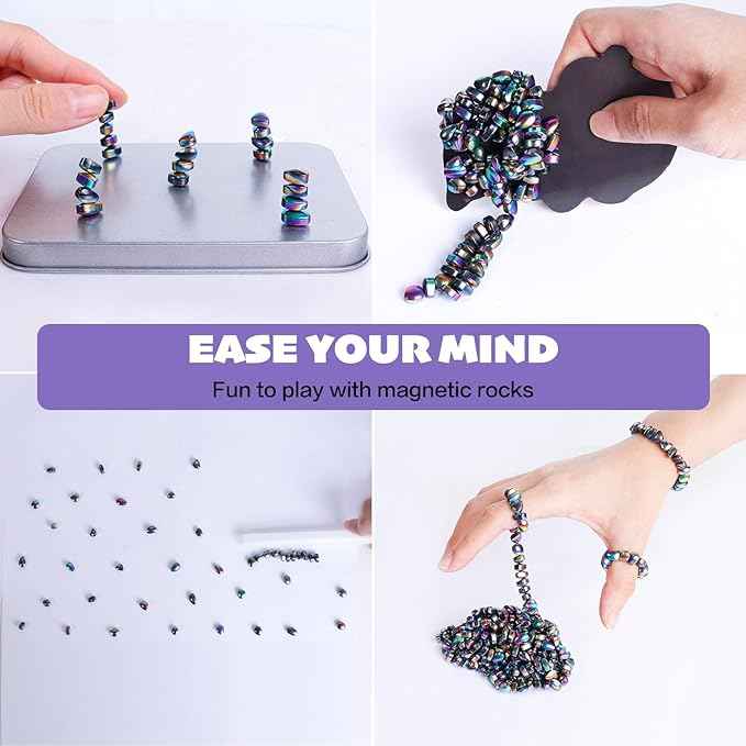 Over 500 Ferrite Mini Magnet Stones - Magnetic Balls 33mm