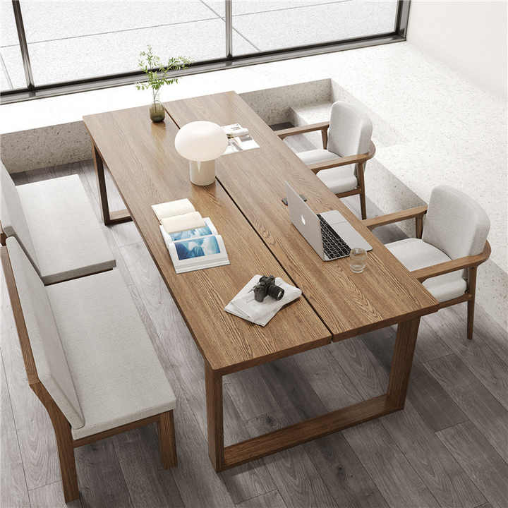 Nordic full Solid Wood Dining Table set chair modern simple household ...