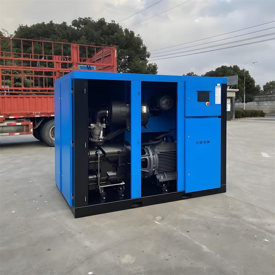 420HP 315kW Two-stage Compression Permanent Magnet VFD Stationary Screw ...
