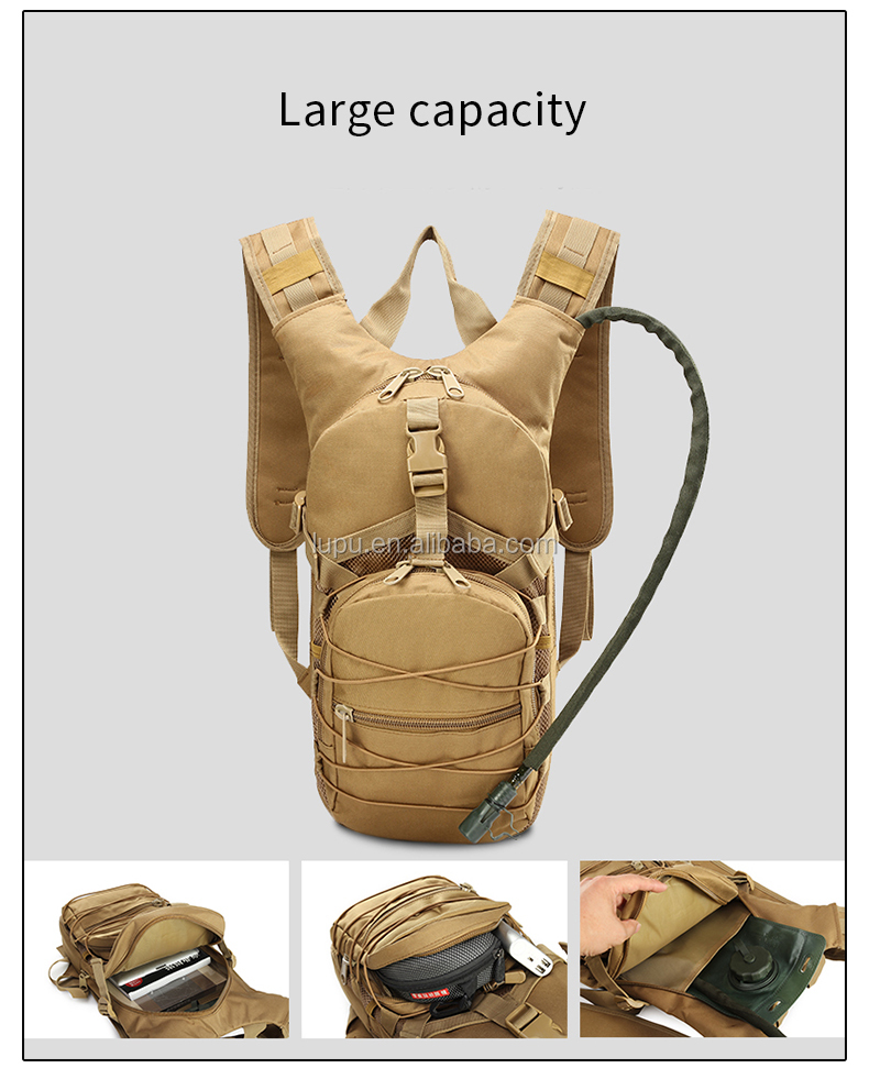Outdoor Water Bag Backpack Tactical Hydration Backpack Waterproof Water ...