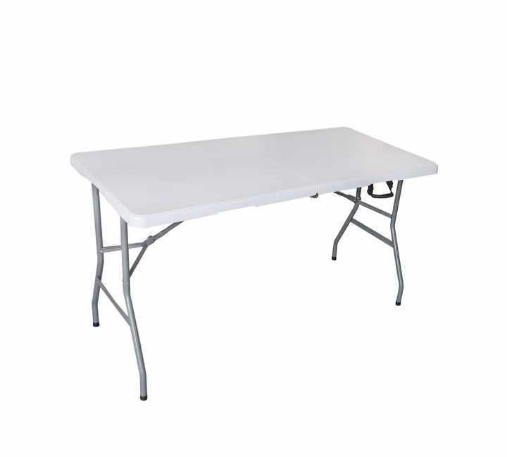 5ft Solid Steel Frame HDPE Table Top Party Dining Rental Plastic ...