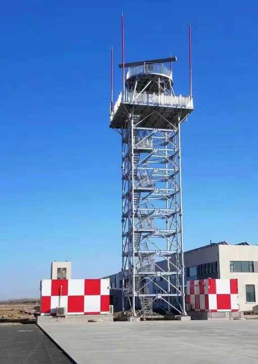 Airport VTS Weather Radar Tower Hot Dip Galvanized Steel 15M-200M ...