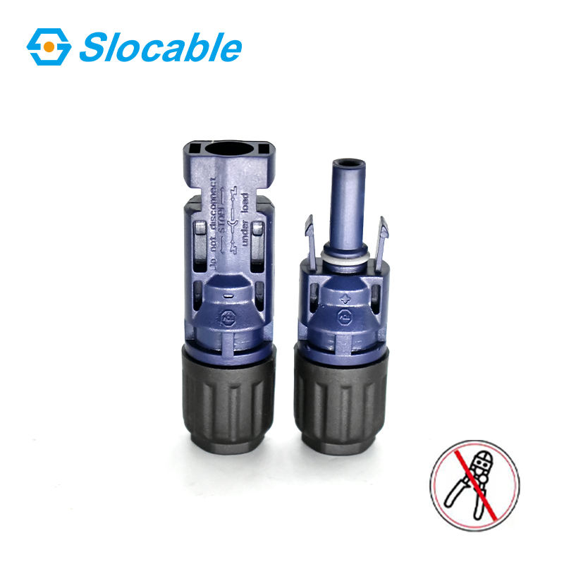 Slocable 4mm2 6mm2 Crimp-Free Tool-tree Easy Push-in PV Connector for ...