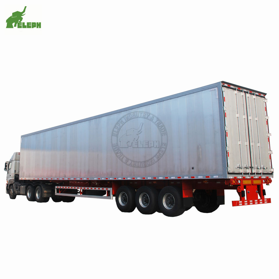 3 Axle Van Type Trailer Utility Box Heavy Duty Truck Semi Trailer ...