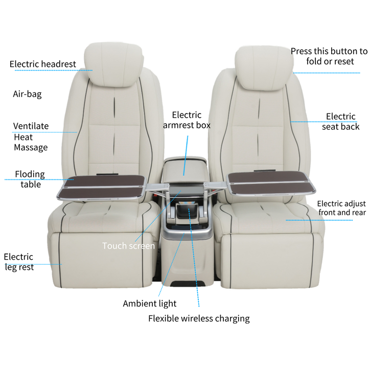 Luxury Auto Seats for Mercedes Benz GLS GLE Smart Car Interior ...