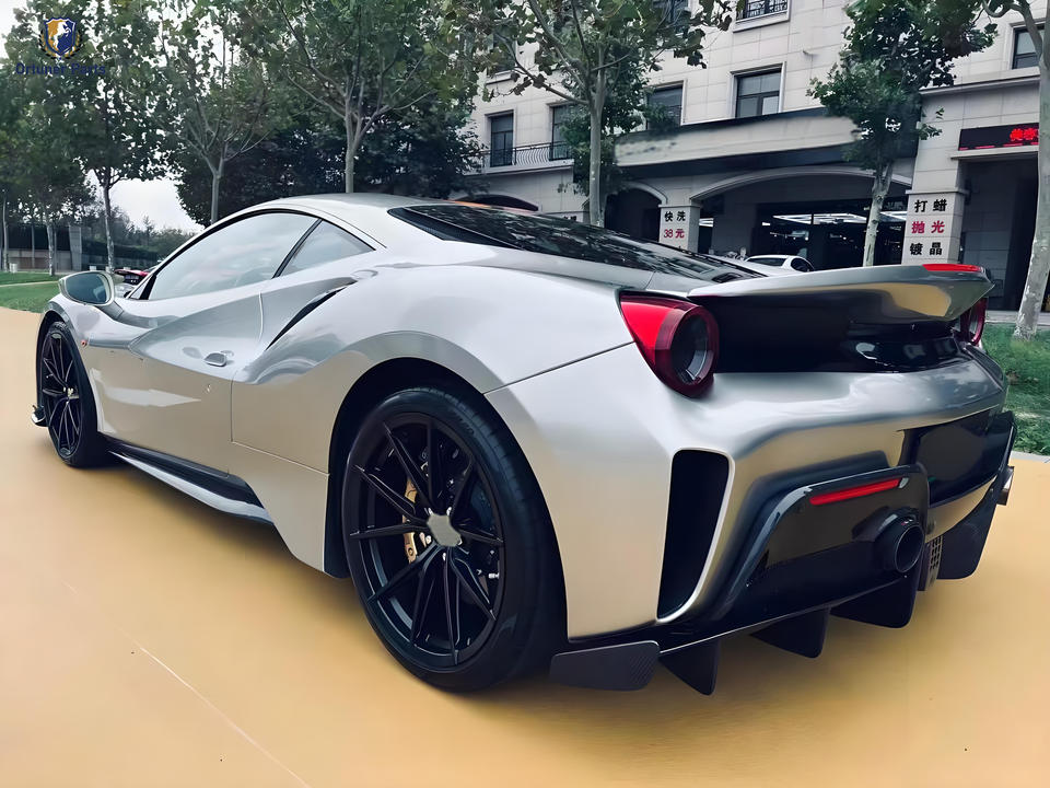 Real Carbon Fiber Body Kit for Ferrari 488 GTB P-Style Front Bumpers ...