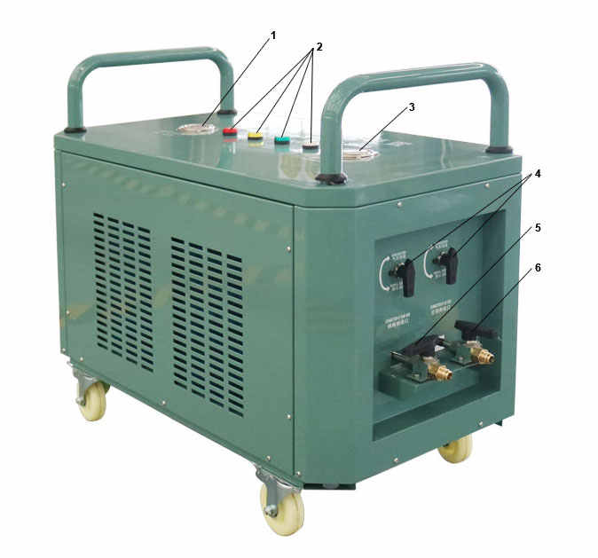 2HP Refrigerant Recovery Unit - Efficient Ac Gas Recharge