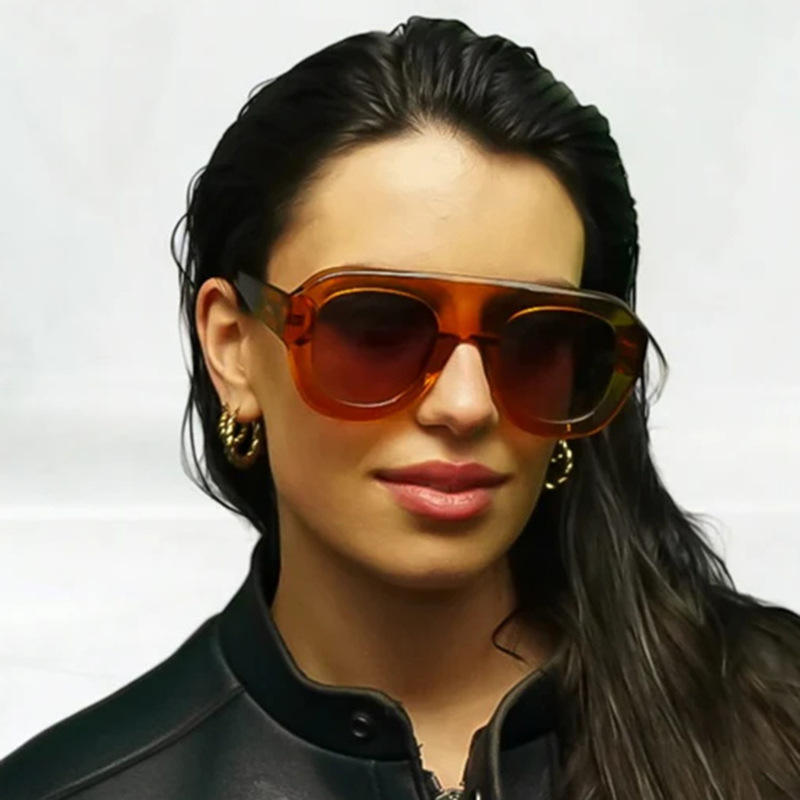 Qsky Simple Full Frame Sunglasses for Lady No Moq Personalized Single ...