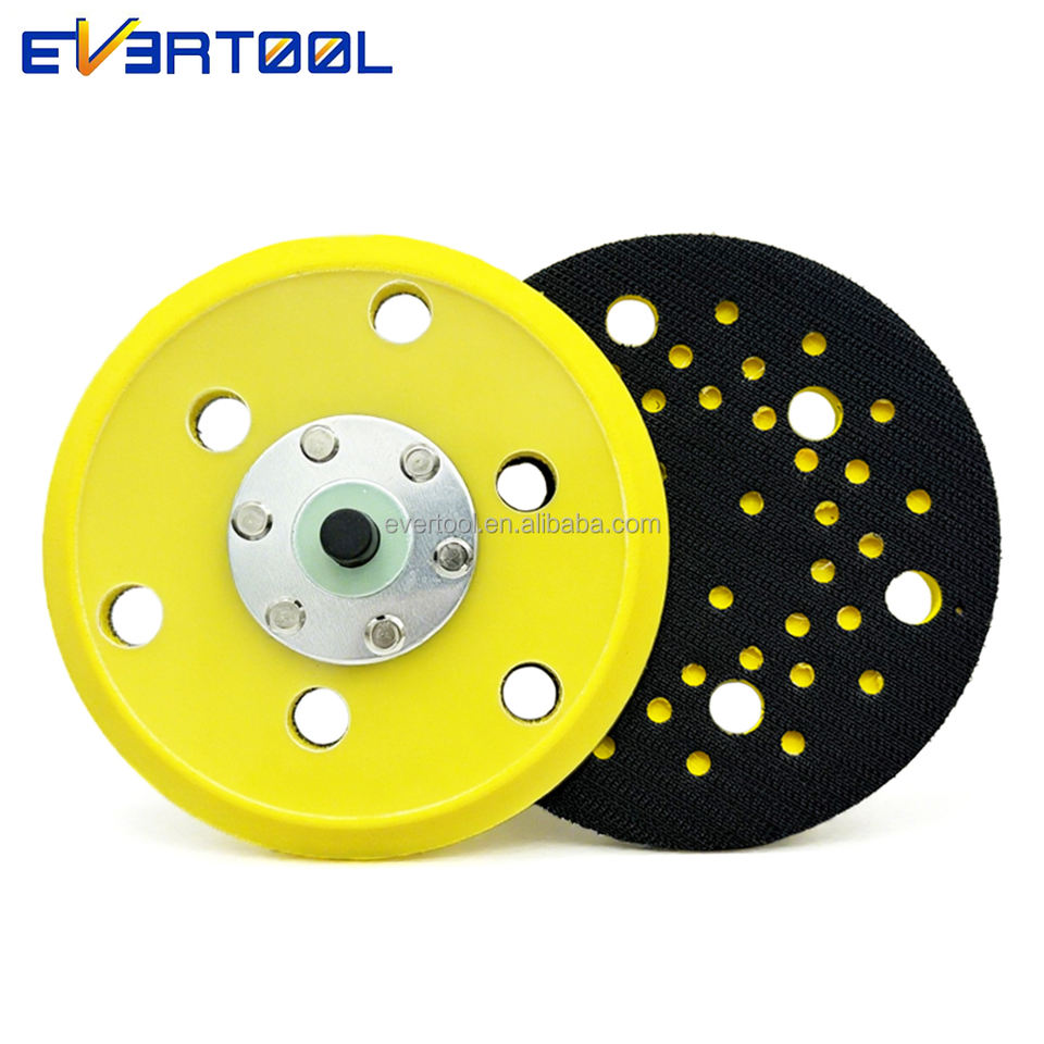 EVERTOOL 5 Inch Multiholes Backing Pad PU Grinding Pad Sanding Plate ...
