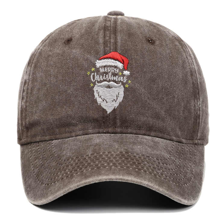 New Fashionable Luxury Santa Claus 3D Embroidery Denim 6-Panel Baseball ...