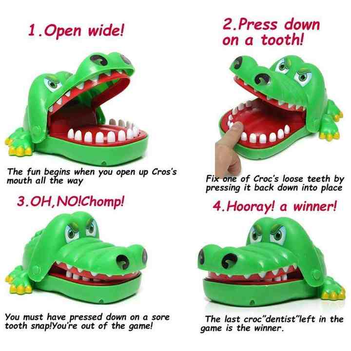 Classic Crocodile Biting Finger Game Funny Novelty & Gag Toy Gift for ...