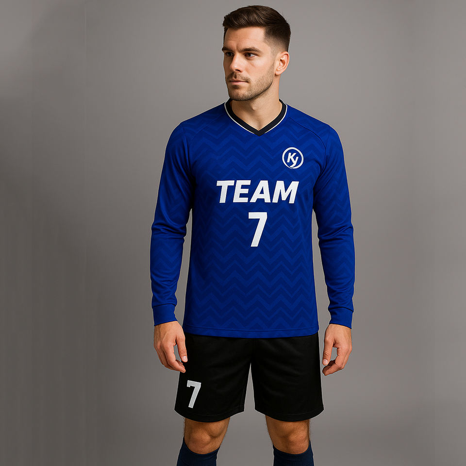 Wholesale Custom Winter Football Shirt Men Custom Logo Soccer Jersey ...