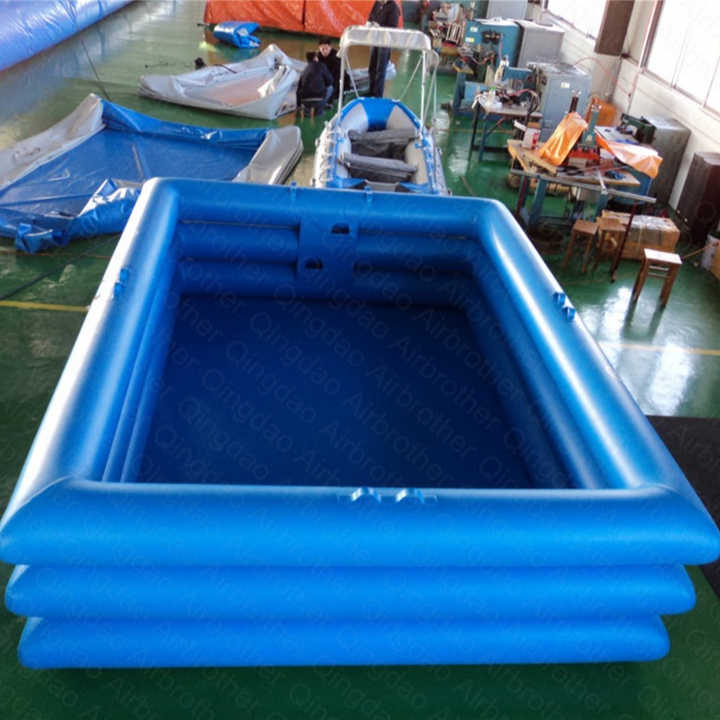 Plastic Collapsible Inflatable Rectangular Water Swimming Pool for Kids ...