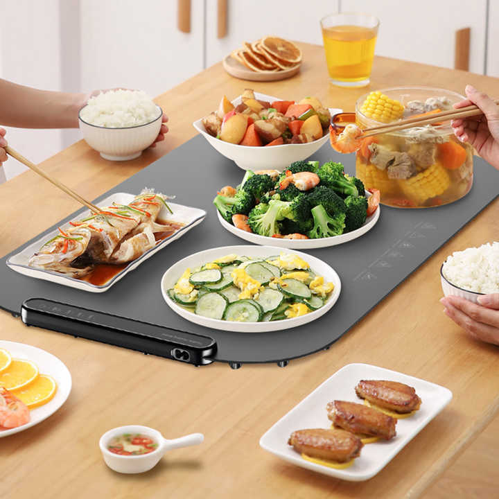 Ultra-thin Design Roll up Hot Plate Food Warmer Touch Control