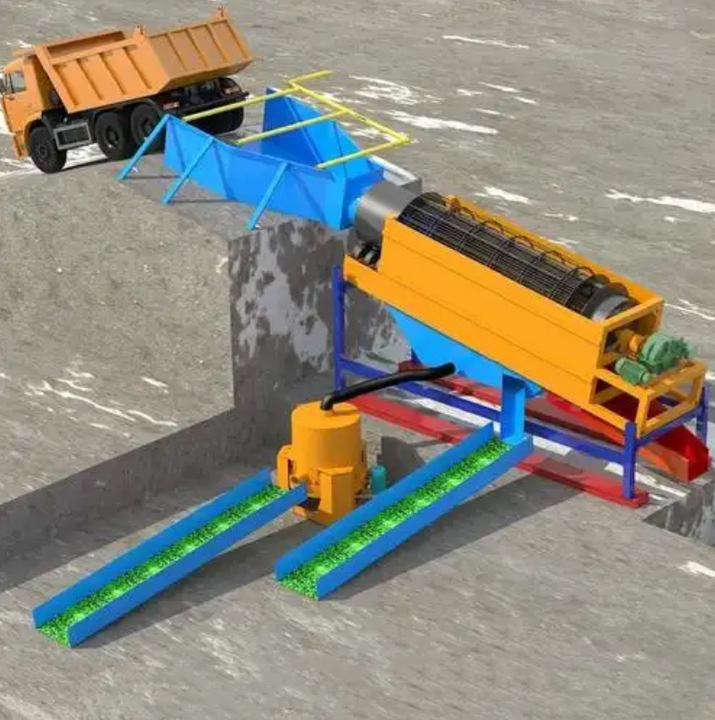 Gold Wash Plant Trommel Portable Wash Plant Trommel Rotary Drum Trommel ...