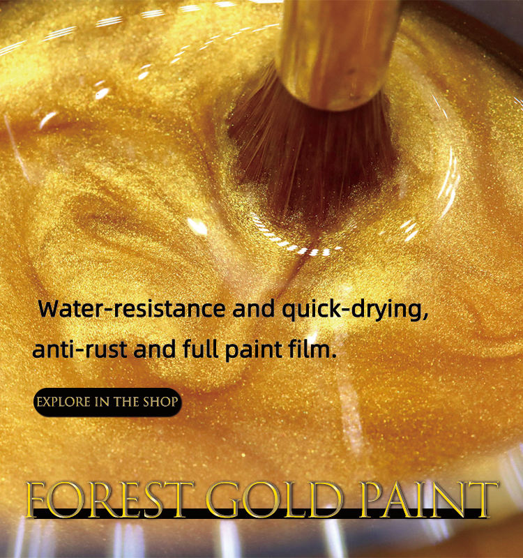 Eco-friendly Water-Based Gold Spray Metal Color Paint