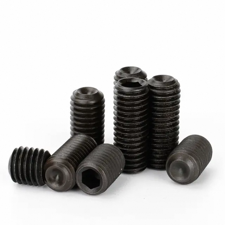 DIN 913/914/915/916 Black Oxide Screws Grade 4.8/8.8/10.9/12.9 Flat End Hexagon Socket Set ...