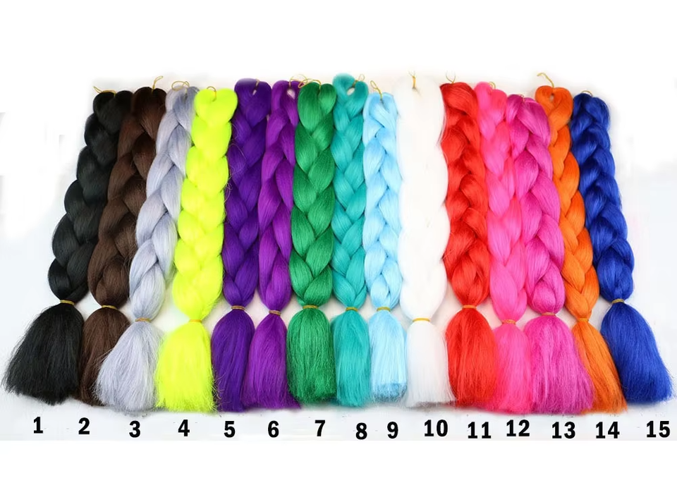 Factory Wholesale 24inch 100g Solid Dyed for Ombre Color Synthetic ...