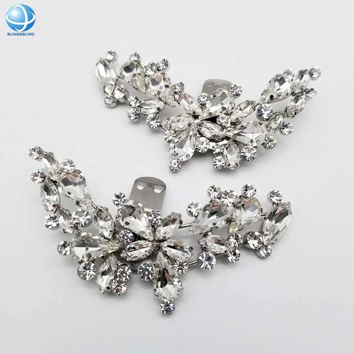 Twinkling Crystal Shoe Brooches Detachable Rhinestone Shoe Clips for ...