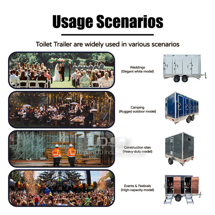 Mobile Toilet Trailer Luxury - Portable Restroom Solutions