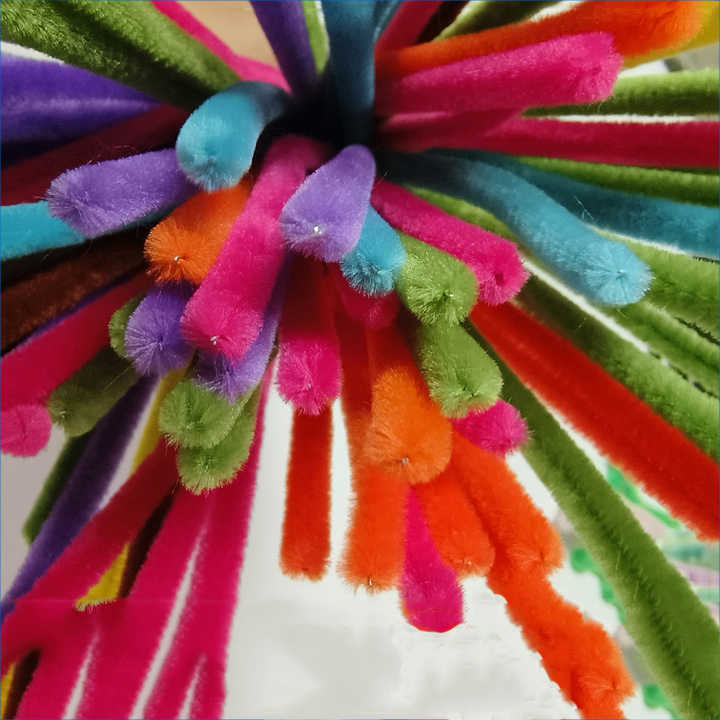 DIY Handmade Craft Pipe Cleaners Art Fuzzy Wire 30cm Chenille Stem ...