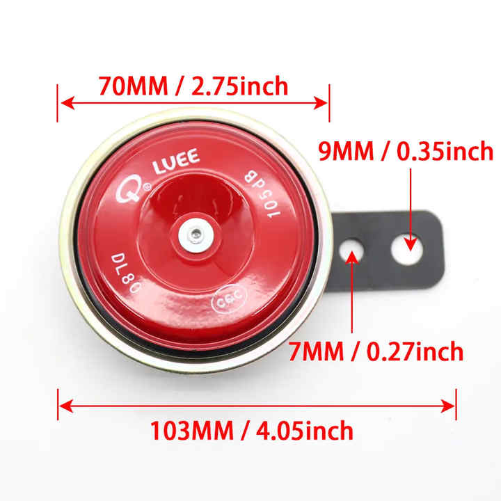 Universal Motorcycle Horn LVEE DL80 Color Series 12V 105db Waterproof ...